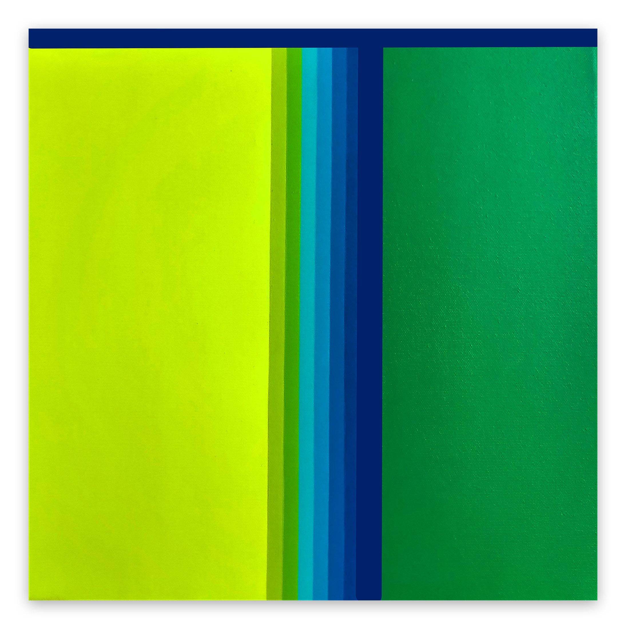 Cristina Ghetti - Green gradient (Abstract painting) For Sale at 1stDibs