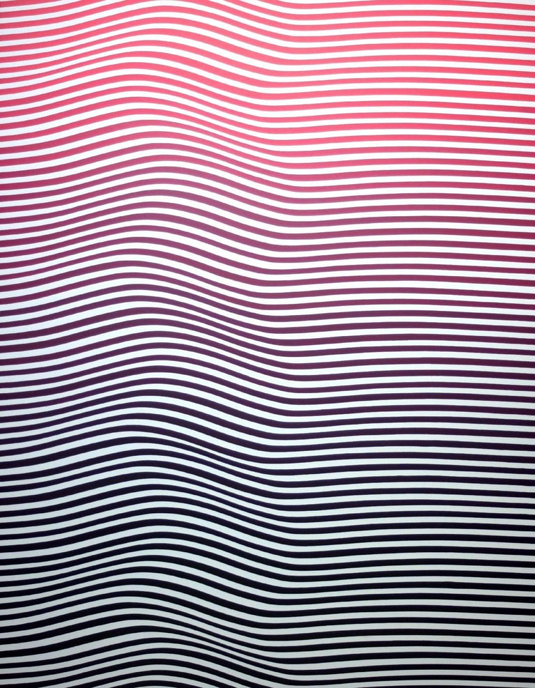 Cristina Ghetti - 'Red Gradient' Red, Black and Grey Striped Kinetic ...