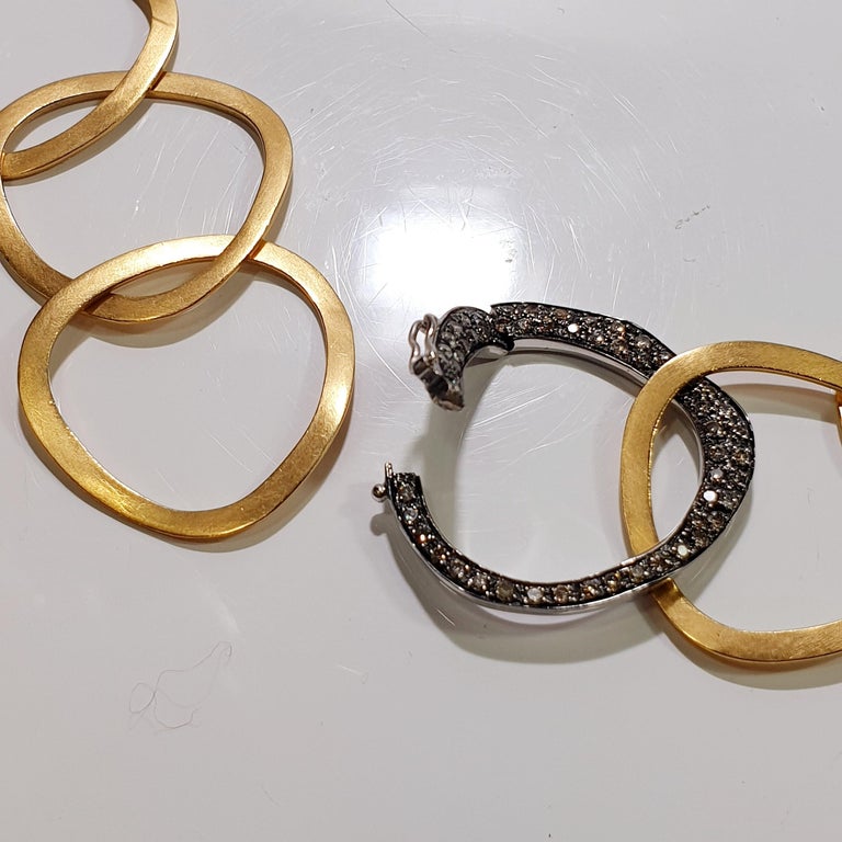 Crivelli Rock Crystal with Pavé of Diamonds in 18 Karat Matt Finish ...