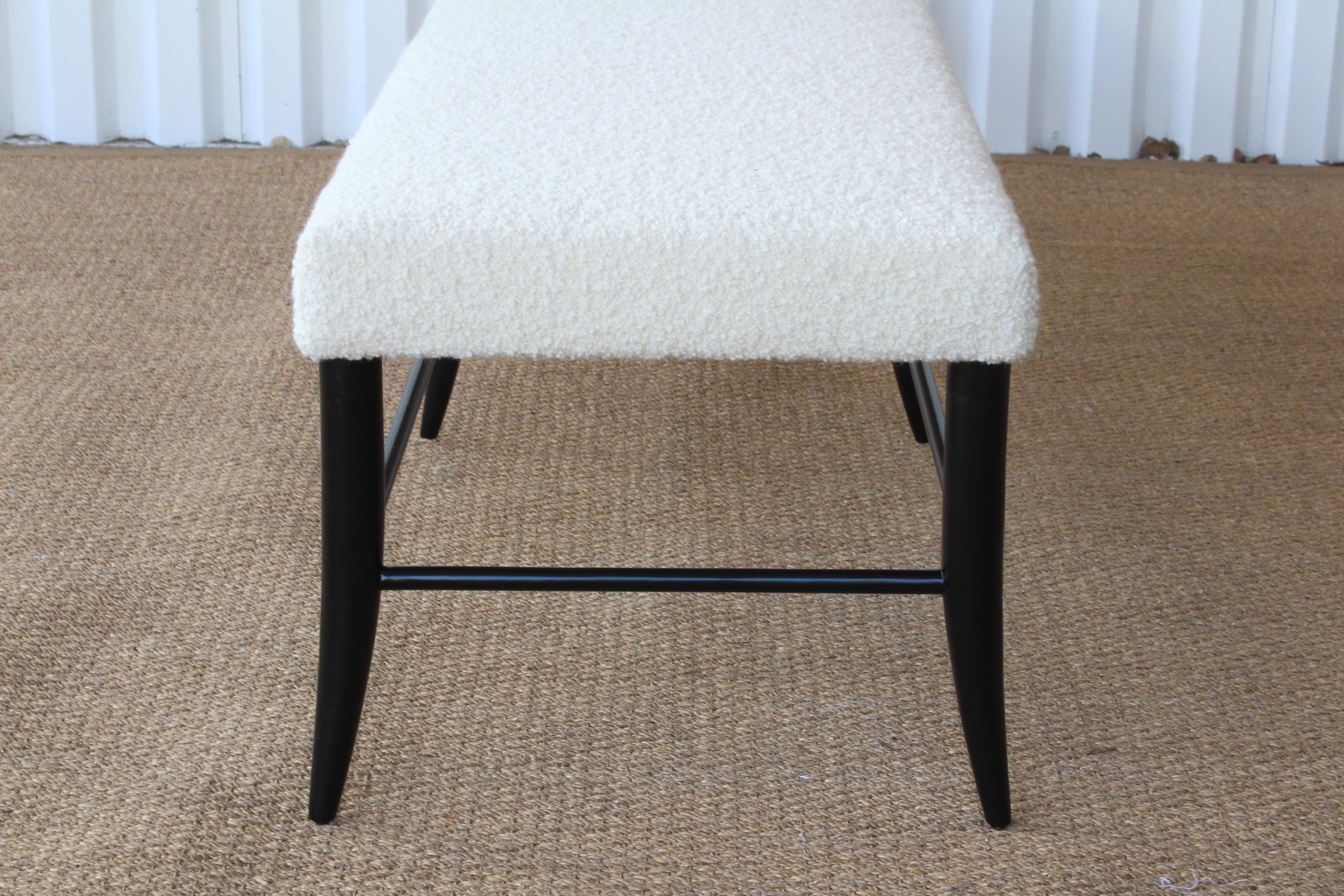 Croft Bench in Alpaca Bouclé at 1stDibs | boucle bench
