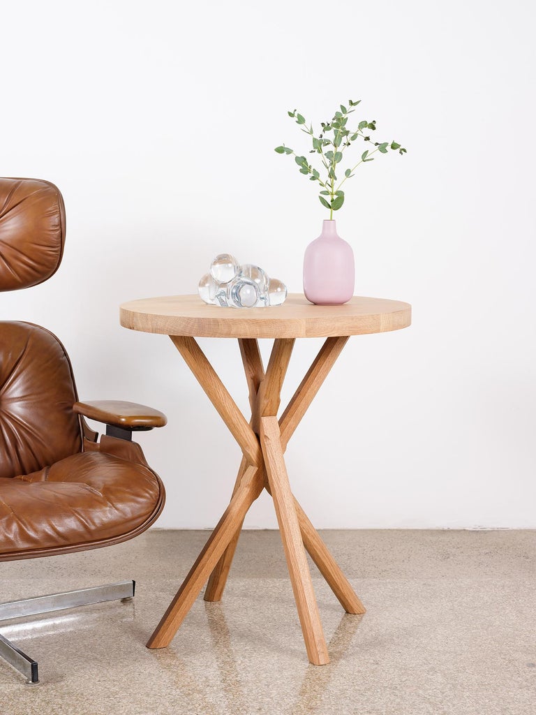 Bond Side Table - Solid oak by Lynnea Jean, In-stock For Sale at 1stDibs