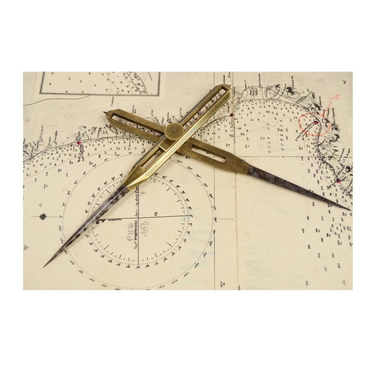 Cross-Legged Reduction Compass of Brass and Steel Italy 1760 circa at ...
