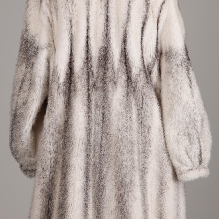 Cross Mink + Fox Fur Coat at 1stDibs