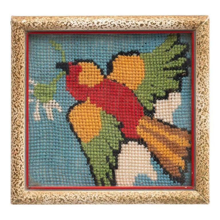 1960s Marine-Inspired Artwork in Stunning Wood Frame For Sale at 1stDibs