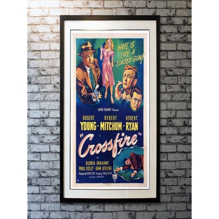Crossfire, Unframed Poster, 1947 For Sale at 1stDibs