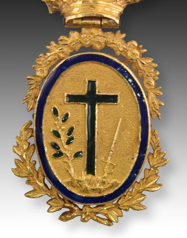 Crown and Insignia of the Spanish Inquisition, Gold, Enamel, 19th ...