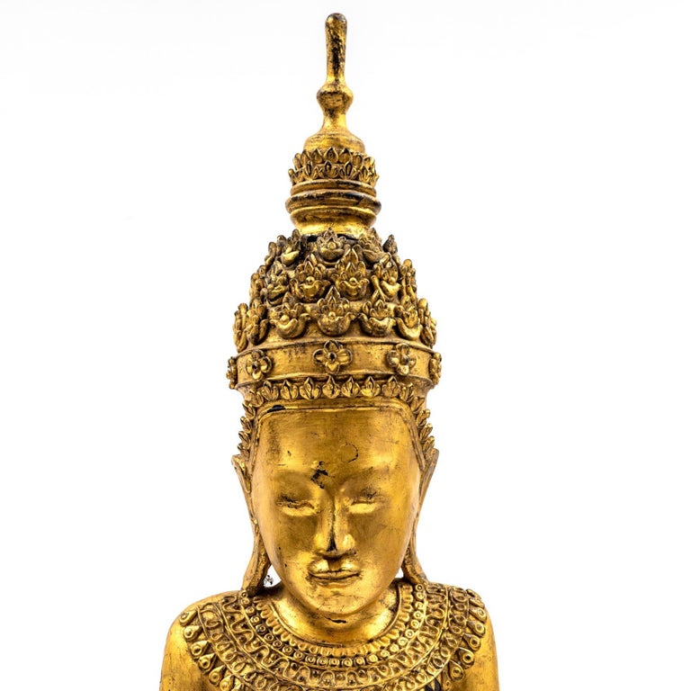 Crown Buddha, from Temple in Burma For Sale at 1stDibs