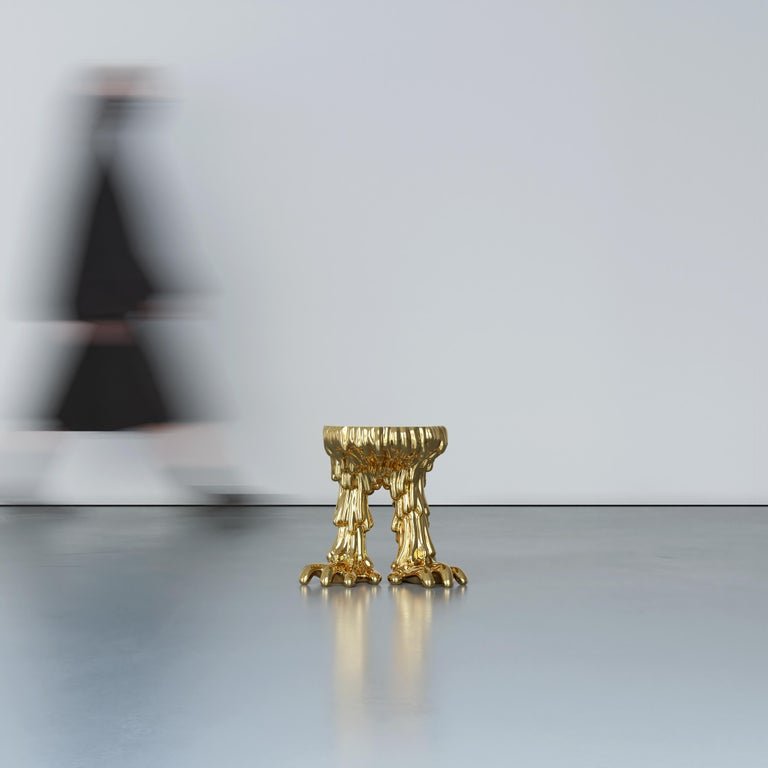 Crown Stool, Cast Bronze Stool, by The Haas Brothers For Sale at 1stDibs