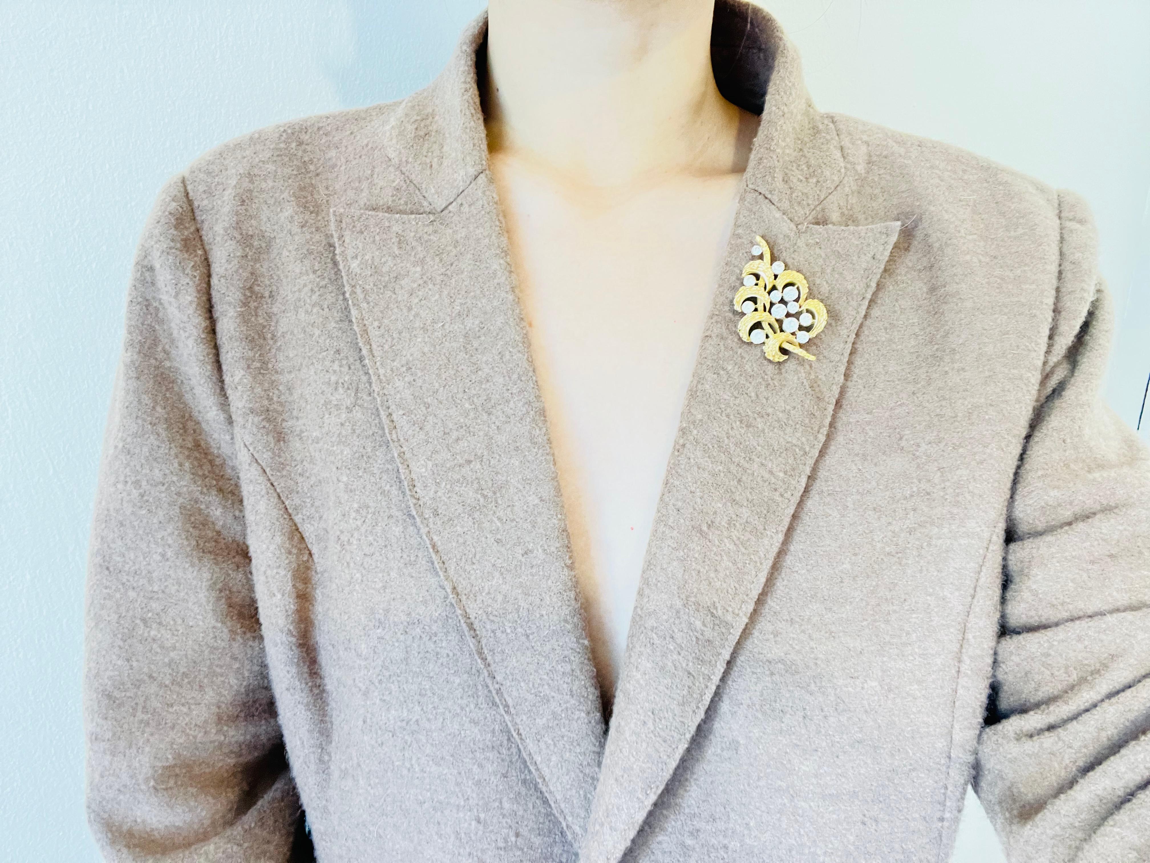 Crown Trifari 1950s Curl Flower Leaf Grape Fruit Pine Tree Whole ...