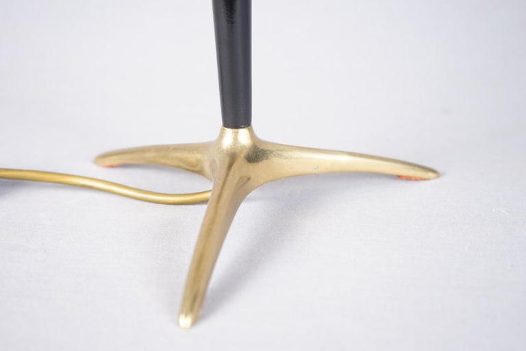Crow`s Foot Brass Table Lamp 1950s For Sale at 1stDibs