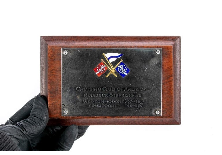 Cruising Club of America Roderick Stephens Jr. Silver and Enamel Plaque ...