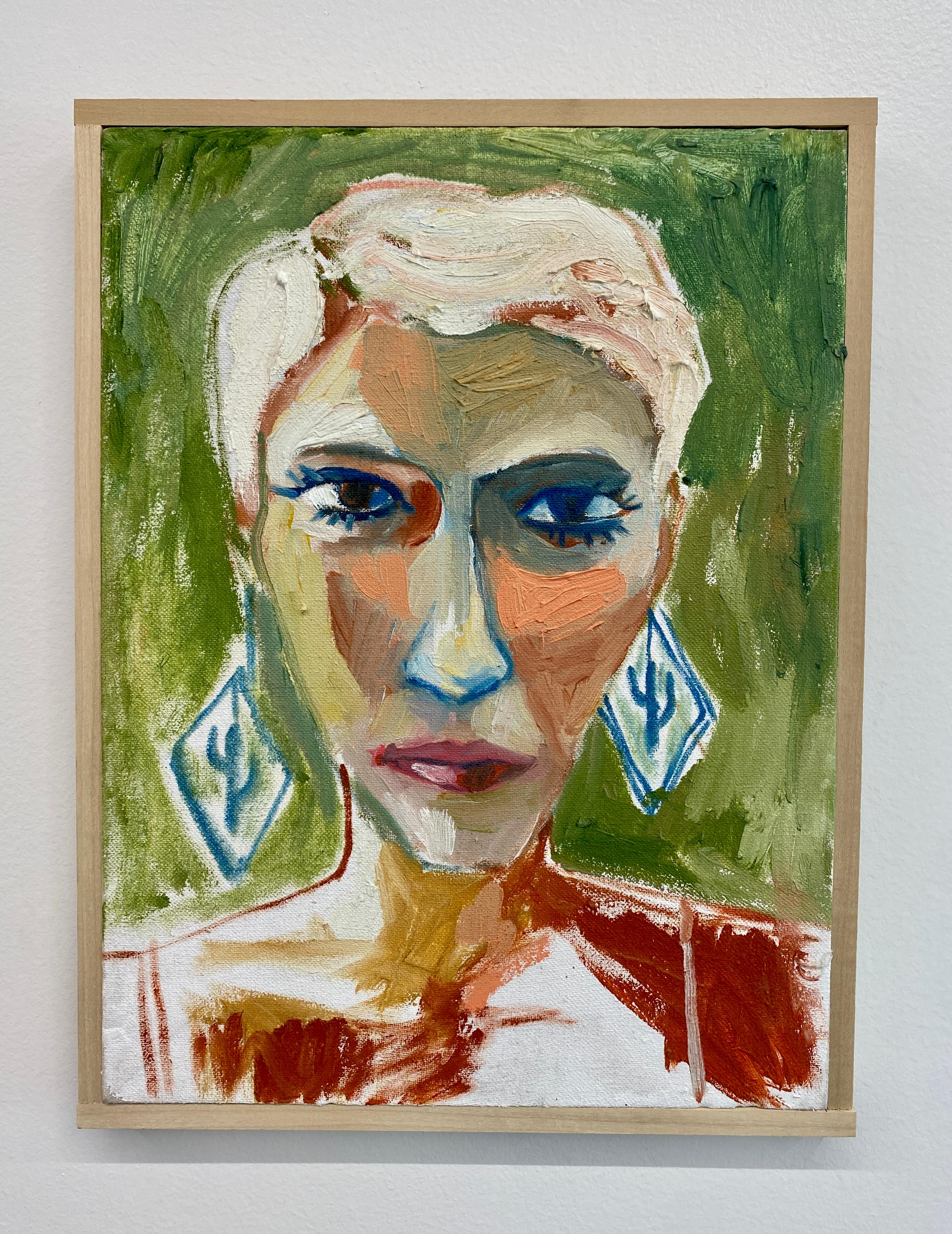 Cruz Ortiz - Olivia at Sol Luna, Contemporary Figurative Painting, Oil ...