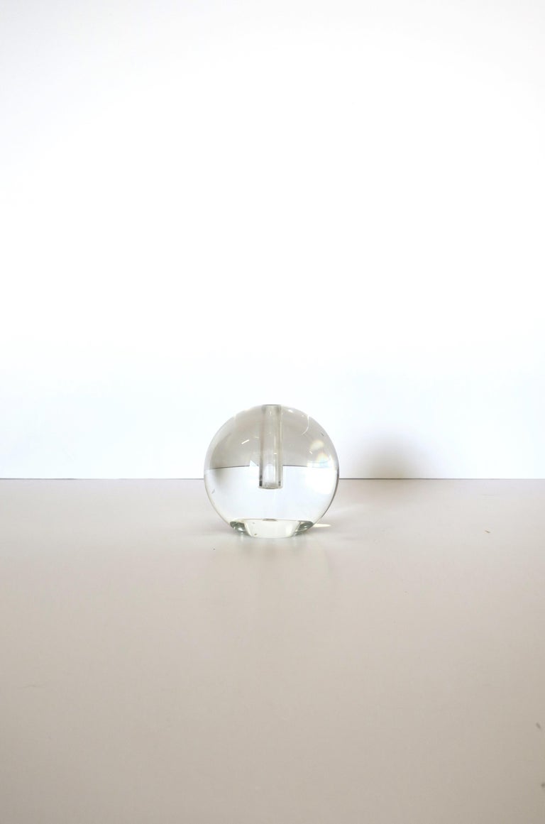 Crystal Ball Sphere Bud Vase For Sale at 1stDibs