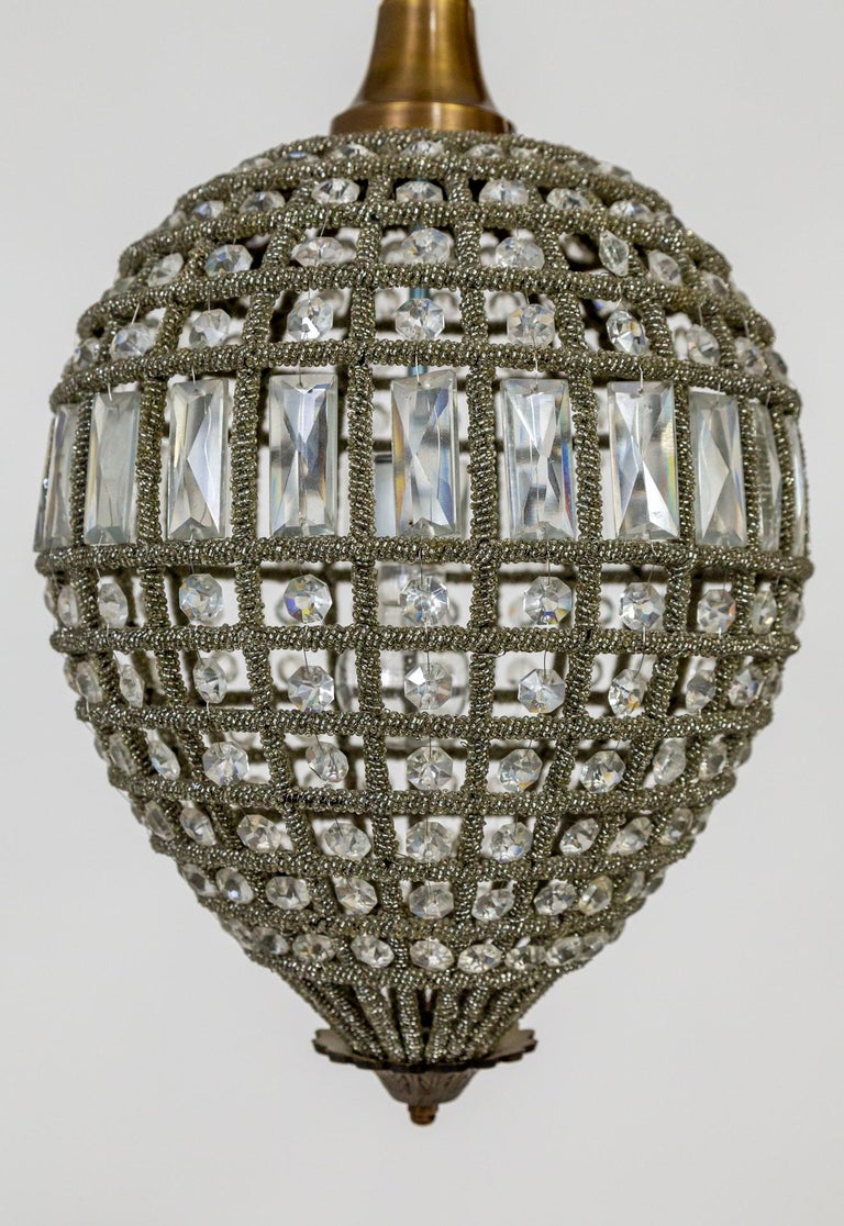 Crystal Beaded Balloon Pendant Light at 1stDibs