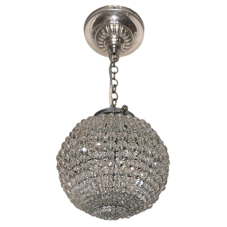 Beaded Crystal Lantern For Sale at 1stDibs
