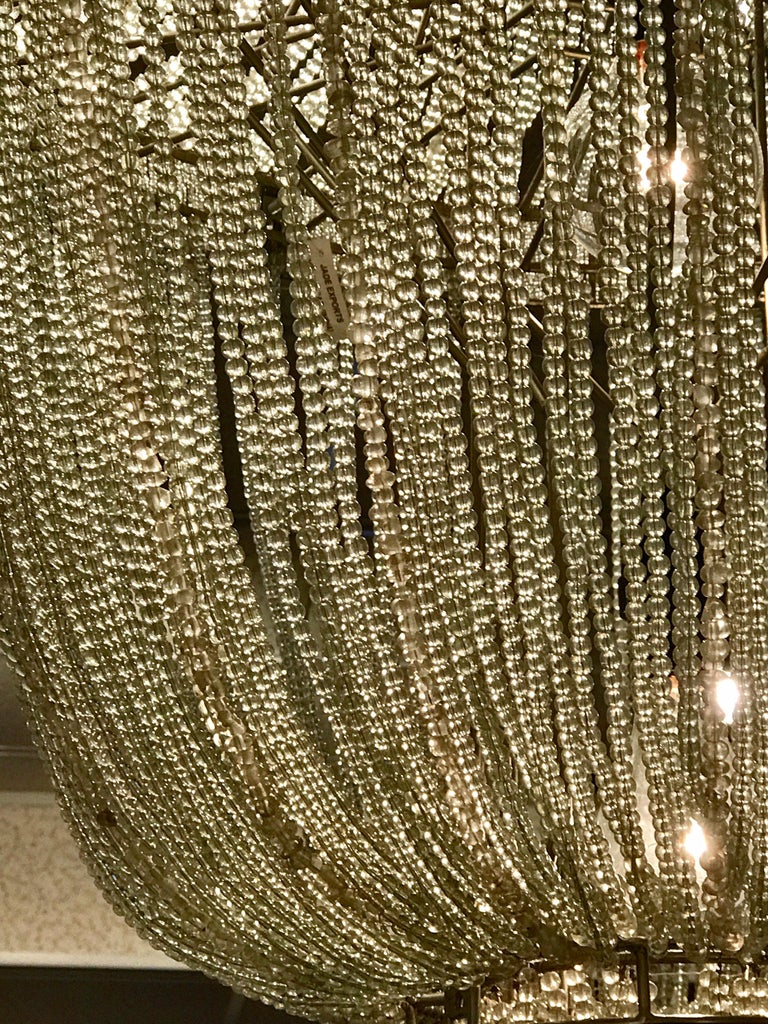 Crystal Beaded Urn Chandelier, in the Neoclassical Style For Sale at ...