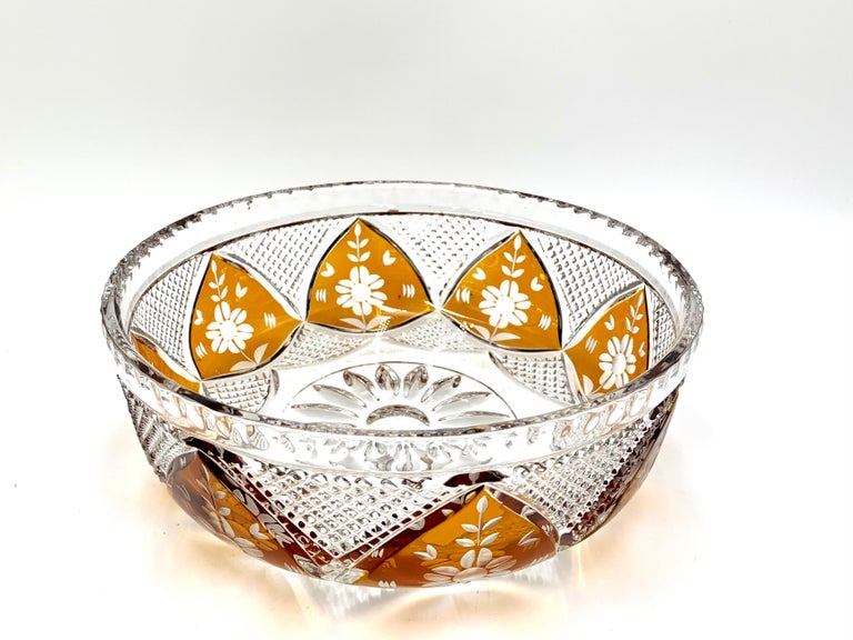 Crystal Bowl, Julia Glassworks, Poland, 1960s For Sale at 1stDibs