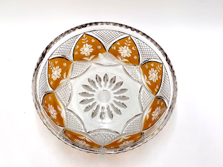 Crystal Bowl, Julia Glassworks, Poland, 1960s For Sale at 1stDibs