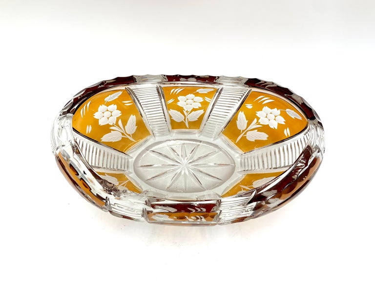 Crystal Bowl, Julia Glassworks, Poland, 1960s For Sale at 1stDibs