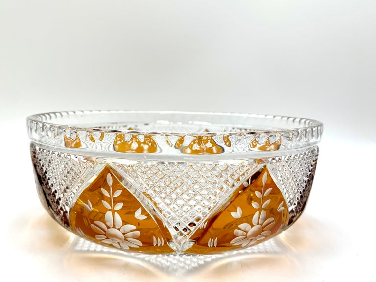 Crystal Bowl, Julia Glassworks, Poland, 1960s For Sale at 1stDibs
