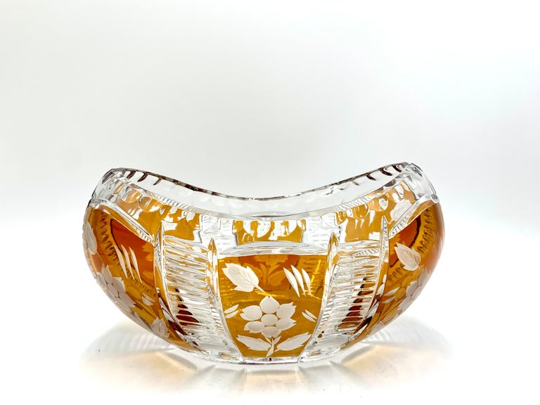 Crystal Bowl, Julia Glassworks, Poland, 1960s For Sale at 1stDibs