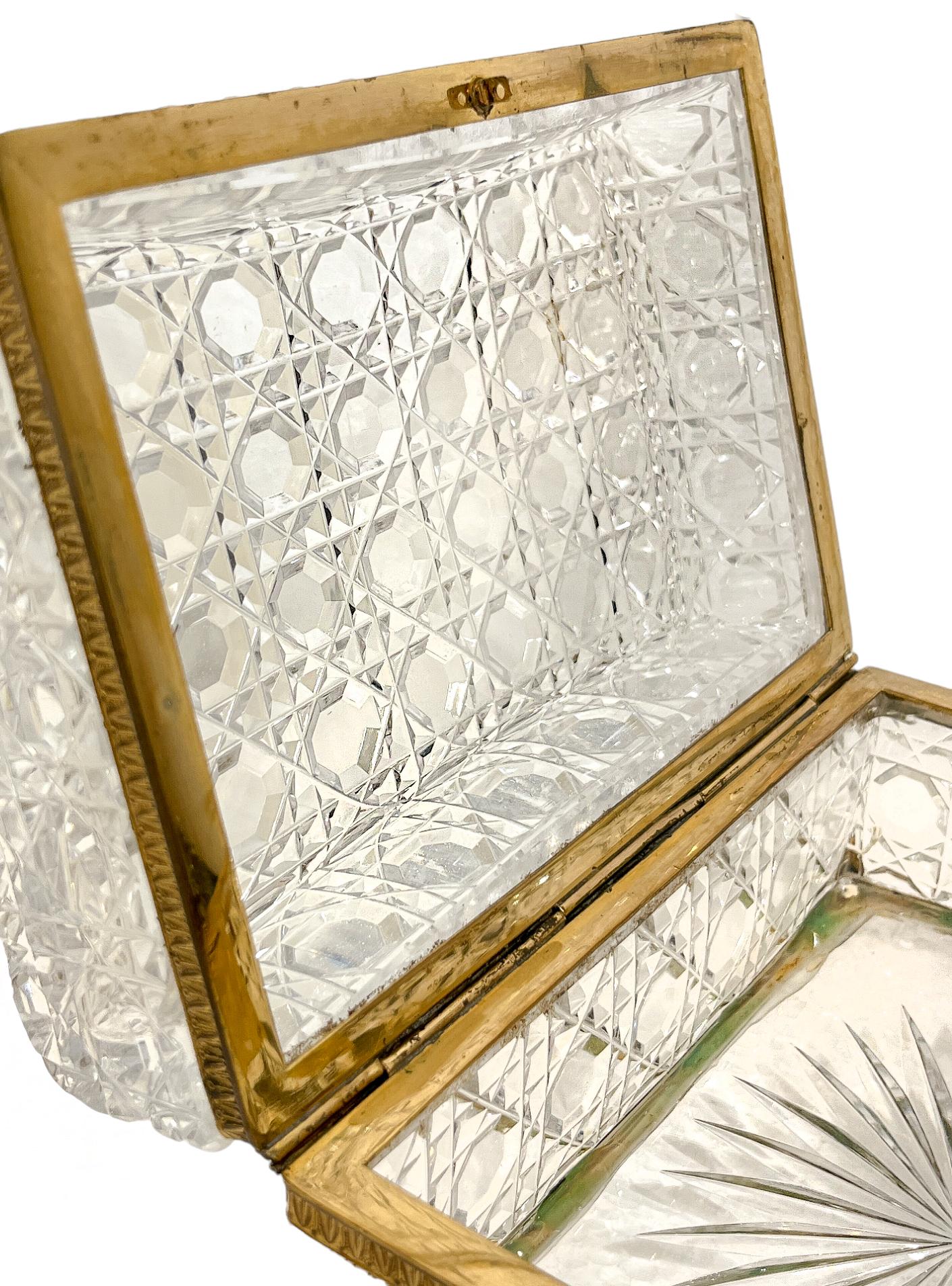 Crystal Casket with Key Att. to Baccarat For Sale at 1stDibs