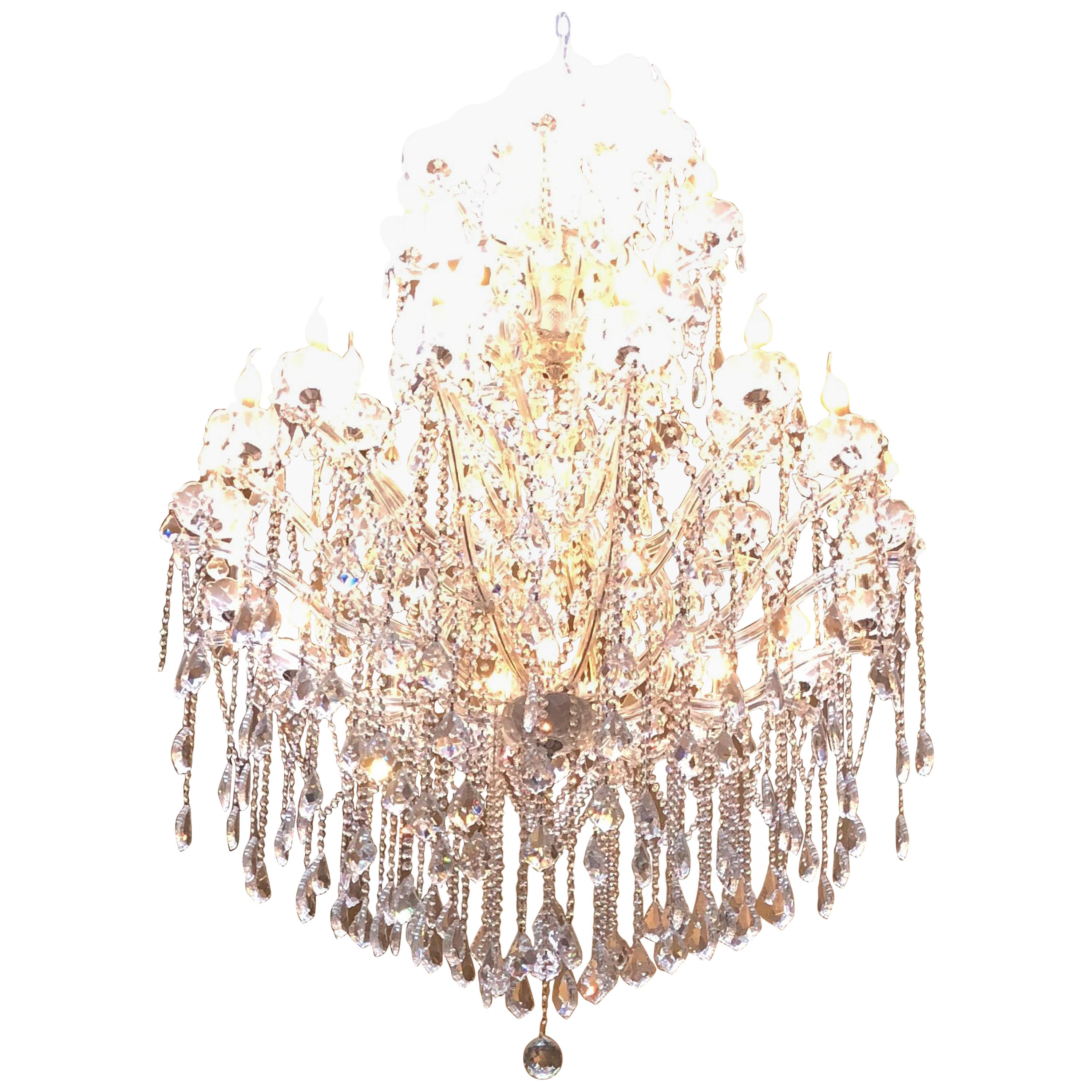 Crystal Chandelier "Maria Theresia" with Swarovski Crystals For Sale at ...