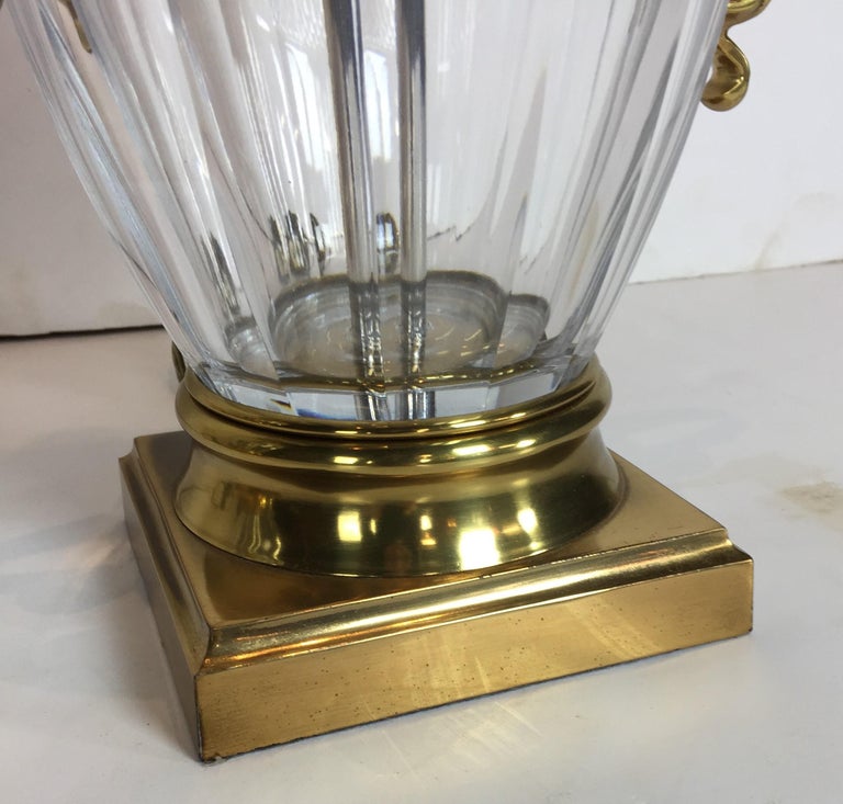 Crystal Cut Glass Table Lamps by Marbro at 1stDibs | marbro crystal lamps