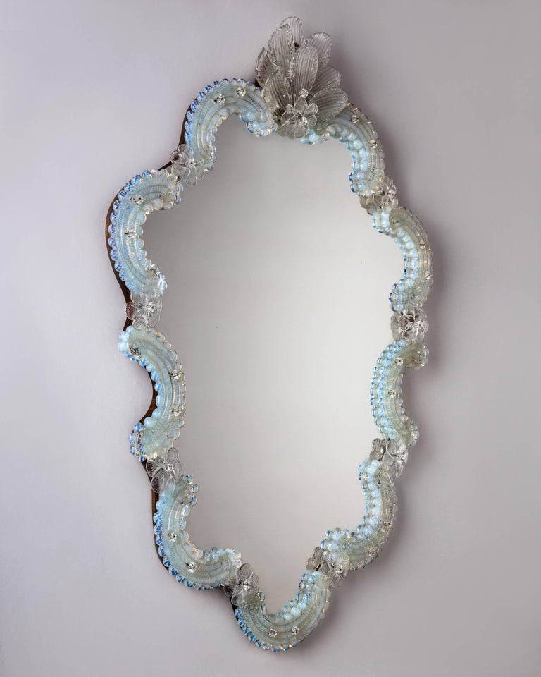 Crystal Framed Mirror, circa 1920 at 1stDibs