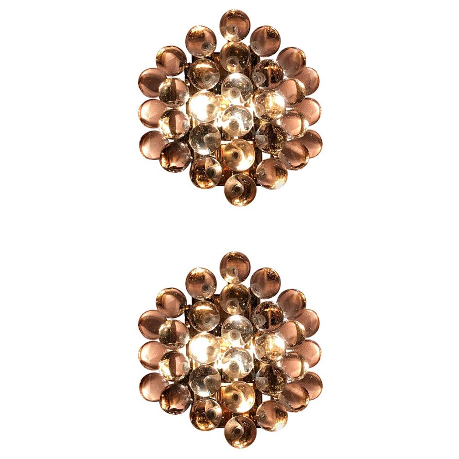 Austrian Glass Bubble Sconce For Sale at 1stDibs
