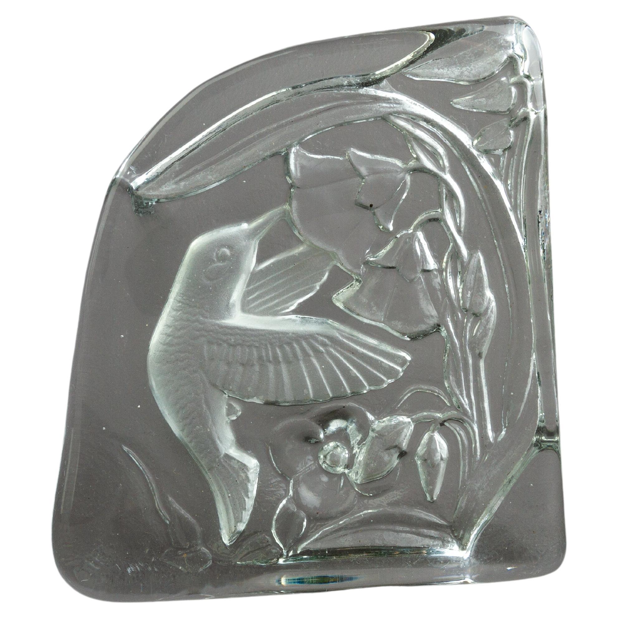 Crystal Glass Intaglio Paperweight Sculpture of a Squirrel For Sale at ...