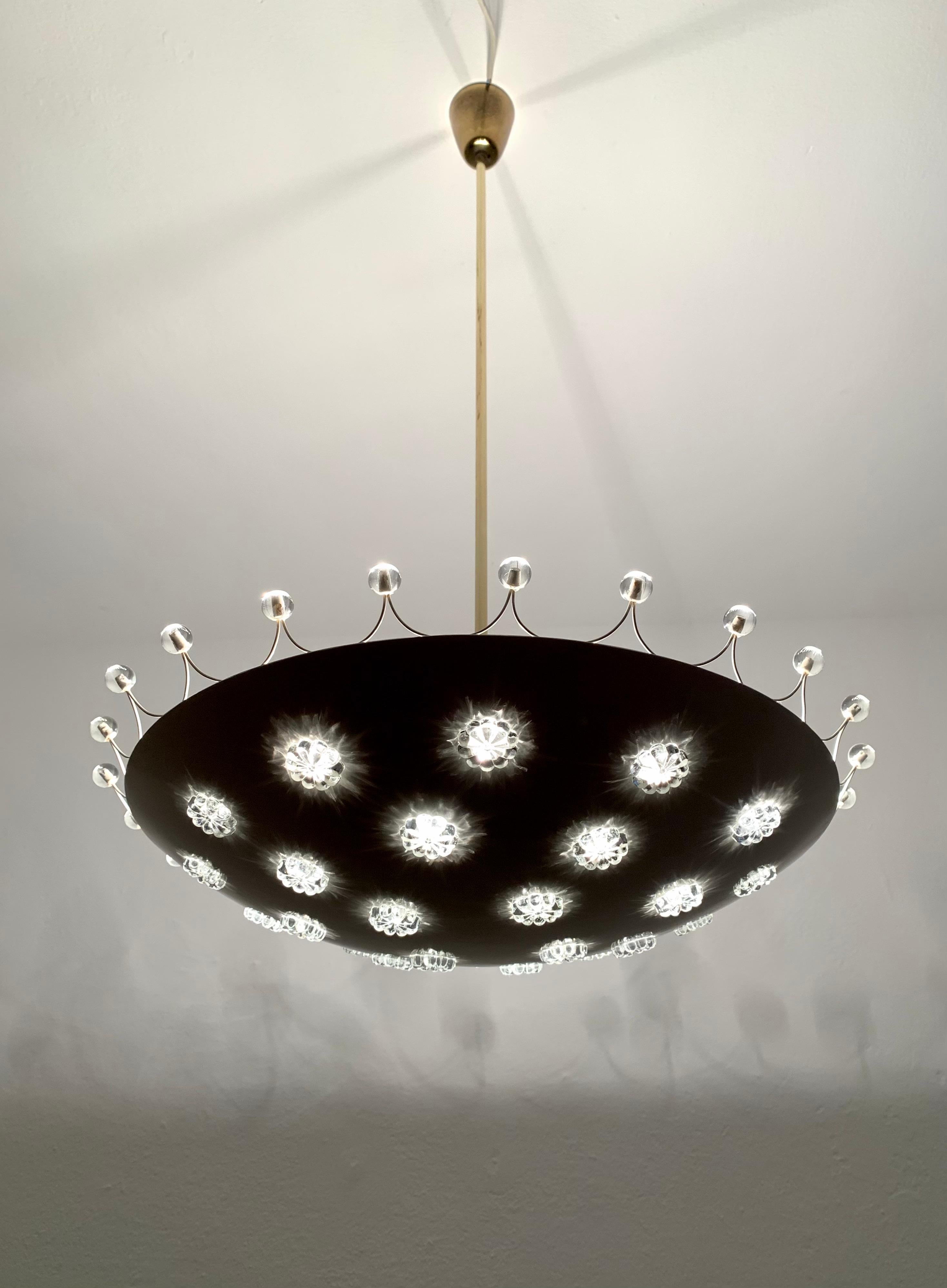 Crystal Glass Uplight by Emil Stejnar for Rupert Nikoll For Sale at 1stDibs