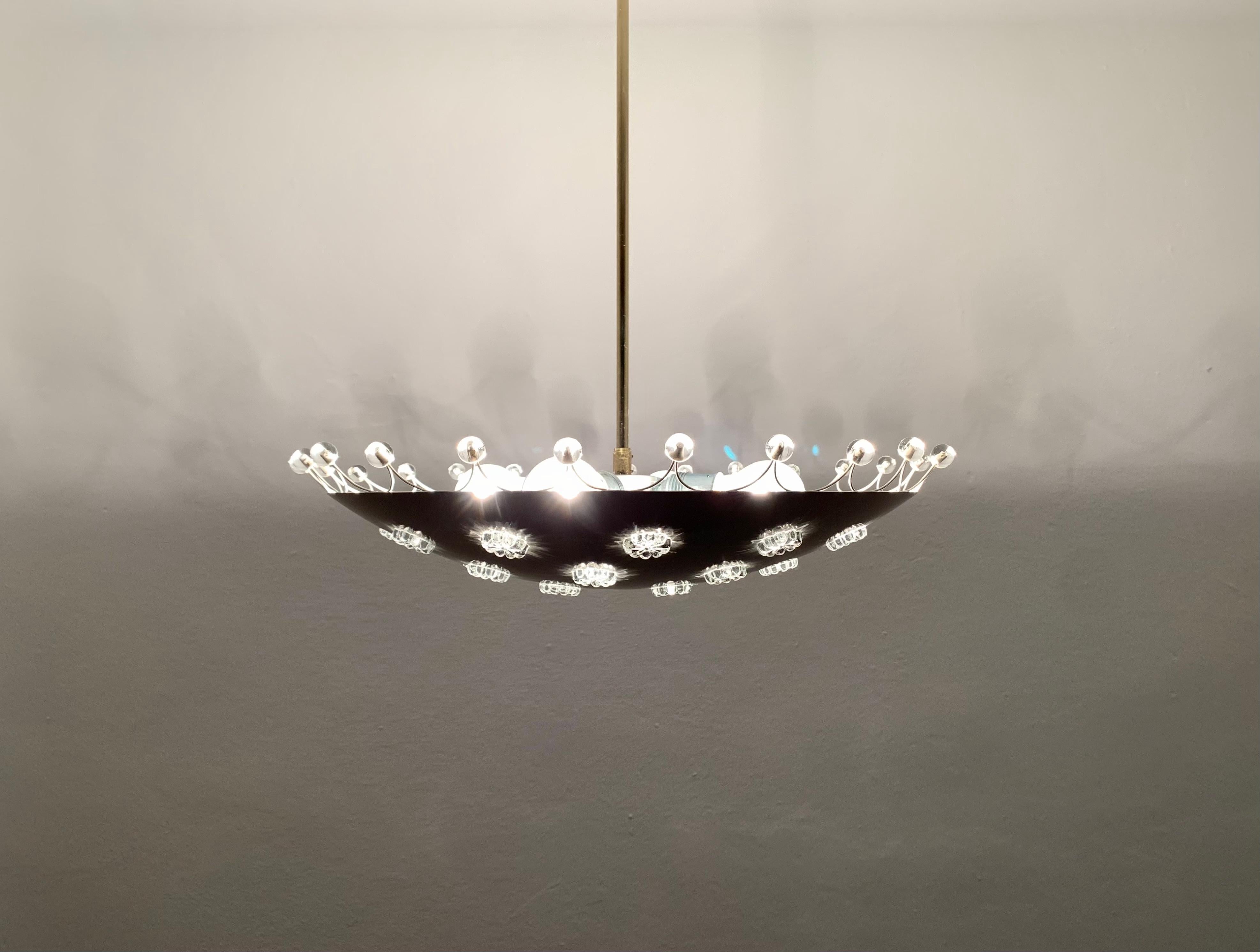 Crystal Glass Uplight by Emil Stejnar for Rupert Nikoll For Sale at 1stDibs