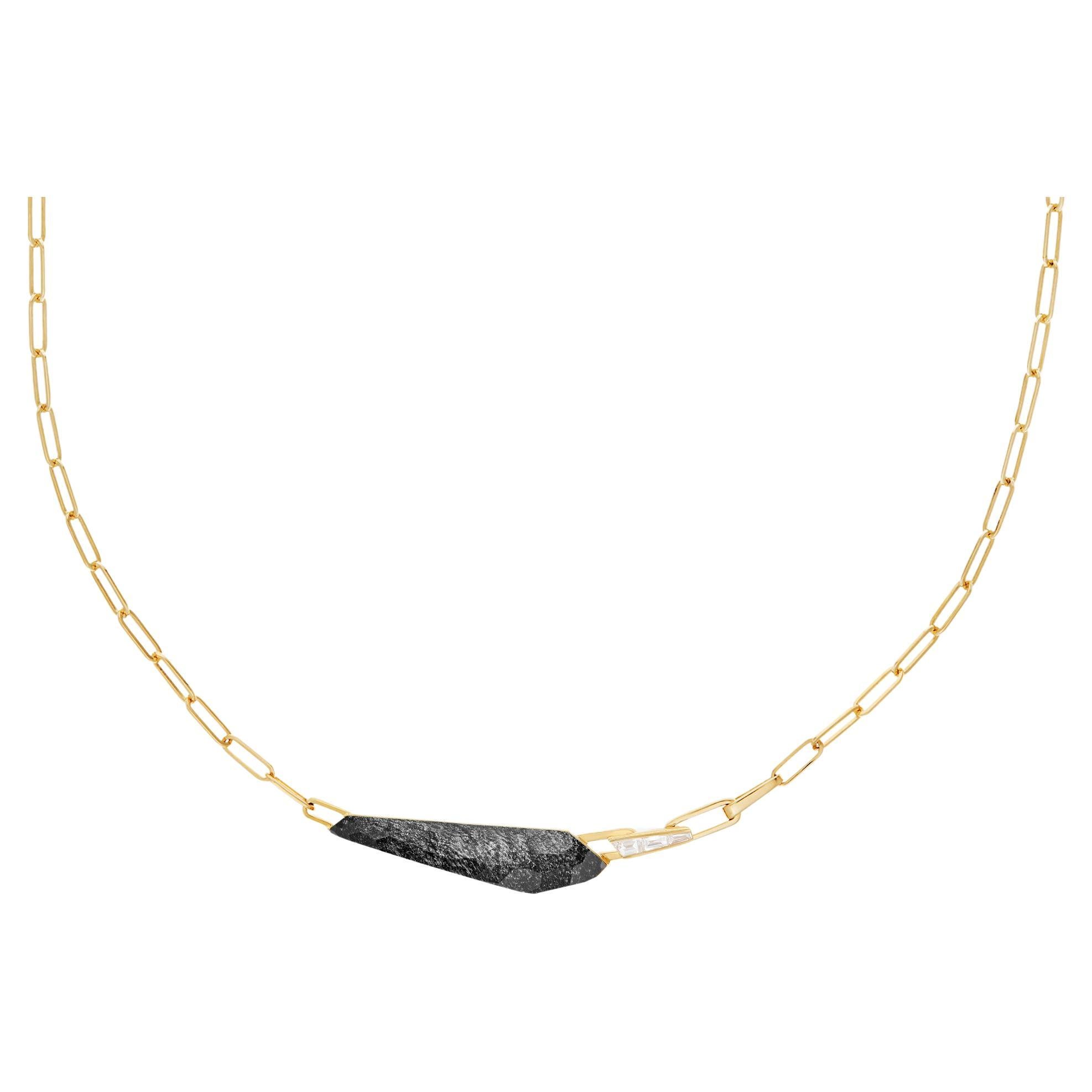 Crystal Haze Shard Slimline Linked Choker - 18 Carat Yellow Gold For ...