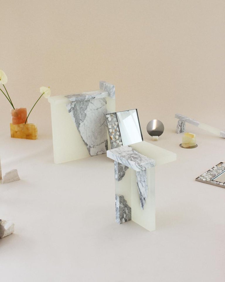 Crystal Resin and Marble Fragment Side Table by Jang Hea Kyoung For ...