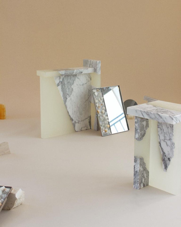Crystal Resin and Marble Fragment Side Table by Jang Hea Kyoung For ...