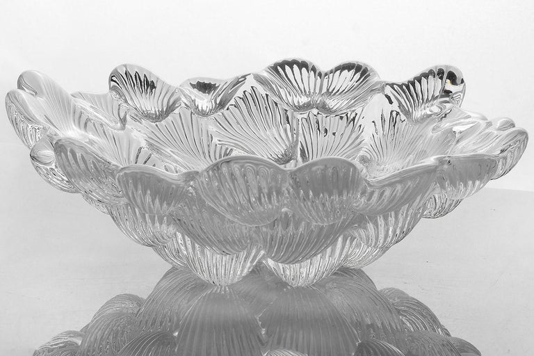 Crystal Shell Bowl by Per Lutken for Royal Copenhagen, Denmark For Sale ...