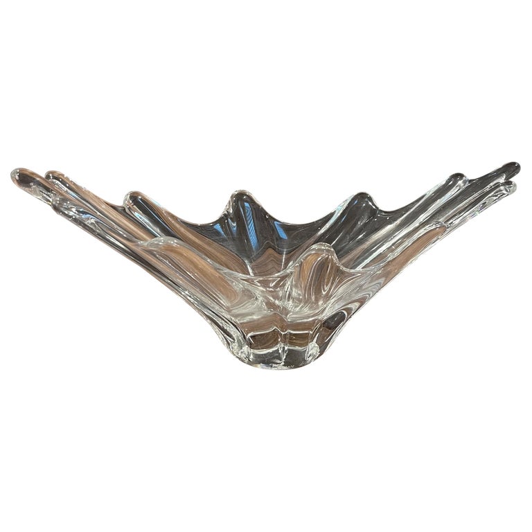 Crystal Starburst Bowl by Daum, France For Sale at 1stDibs
