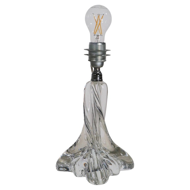 Crystal Twist Form Table Lamp Made in France by Baccarat For Sale at ...