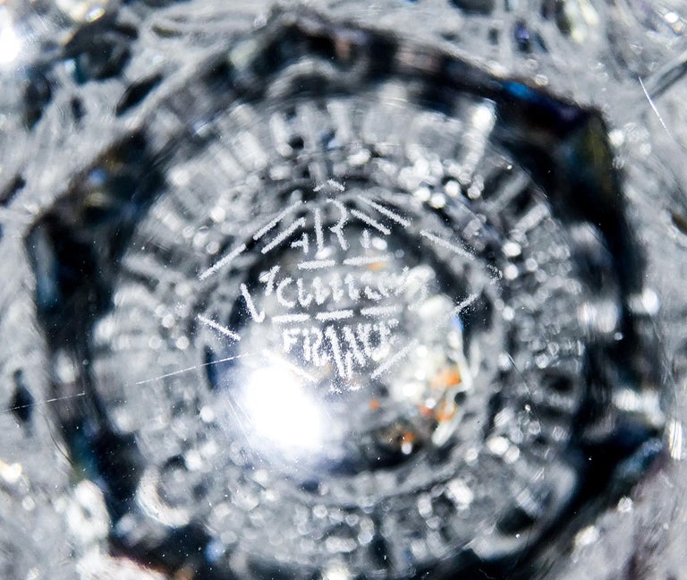 Crystal Vase, Design by Vannes Art, France, 20th C For Sale at 1stDibs