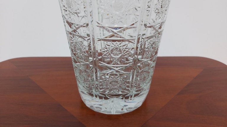 Crystal Vase, Poland, 1970s For Sale at 1stDibs