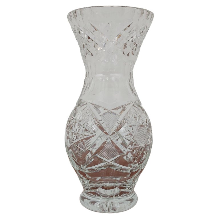 Crystal Vase, Poland, 1970s For Sale at 1stDibs