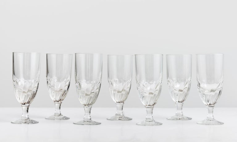 Crystal Wine Glasses, circa 1860 at 1stDibs