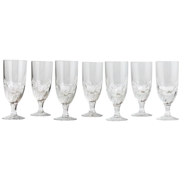 Crystal Wine Glasses, circa 1860 at 1stDibs