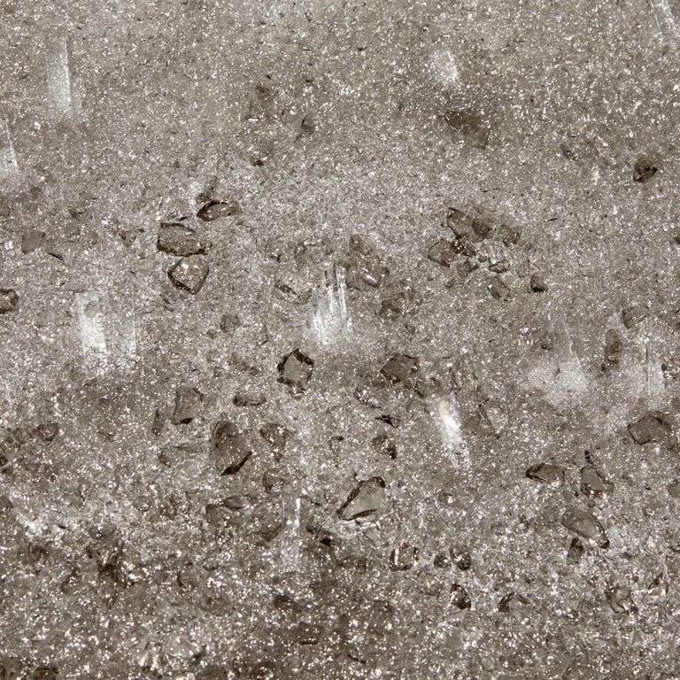 Crystalline I, Unique Bronze and Clear Glass wall mounted artwork by ...