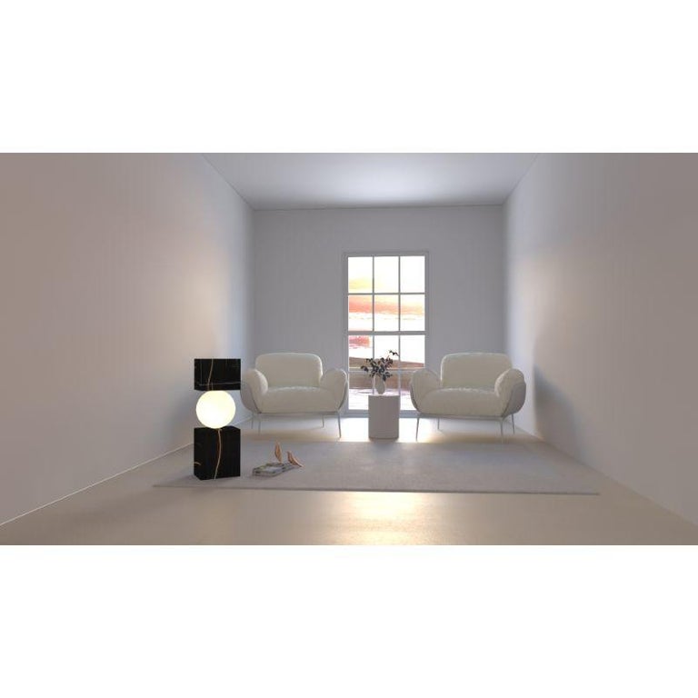 CS, Table Lamp, Sahara Noir with F. Wooden Case by Sissy Daniele For ...