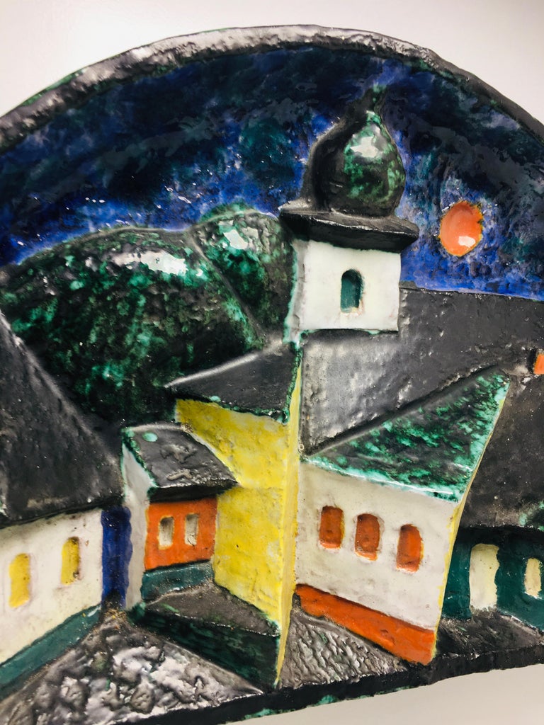 Csekovszky Árpád Szentendre Ceramic Mural, 1970's For Sale at 1stDibs
