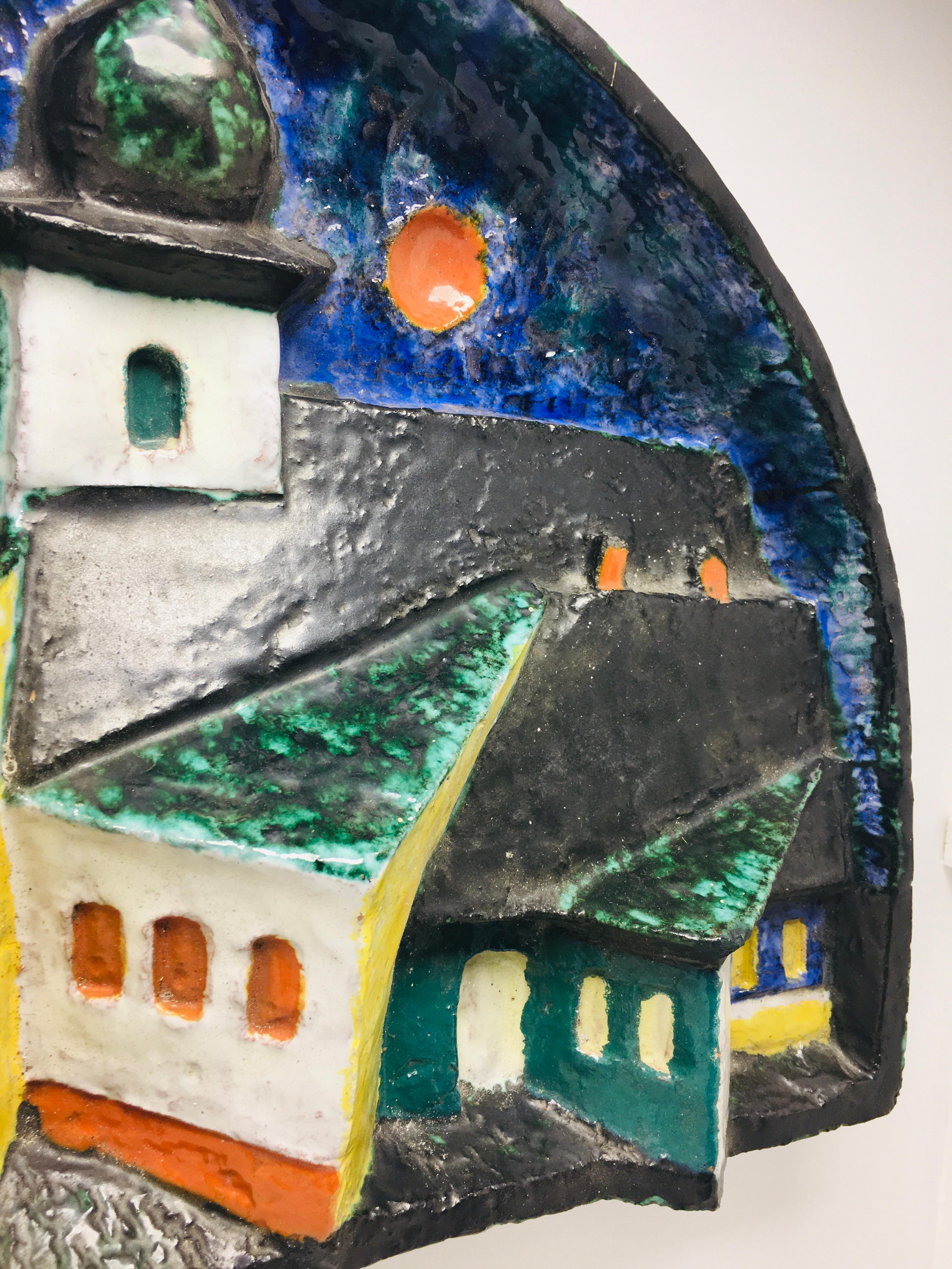 Csekovszky Árpád Szentendre Ceramic Mural, 1970's For Sale at 1stDibs