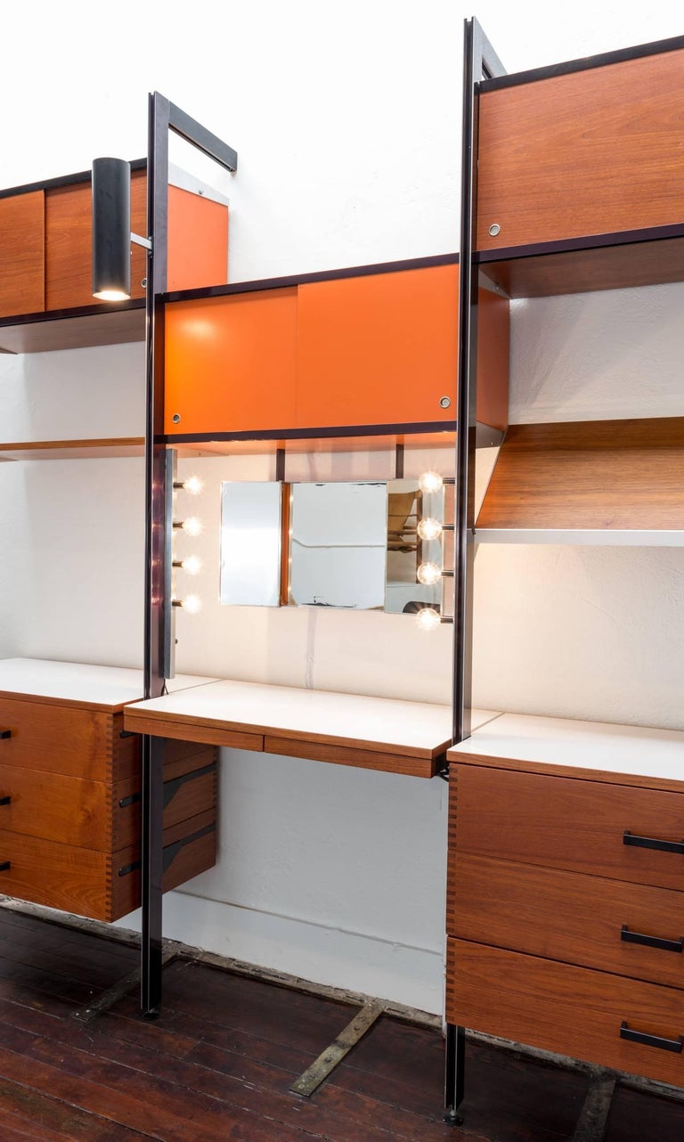 CSS Wall Unit with Vanity Mirror by George Nelson for Herman Miller at ...