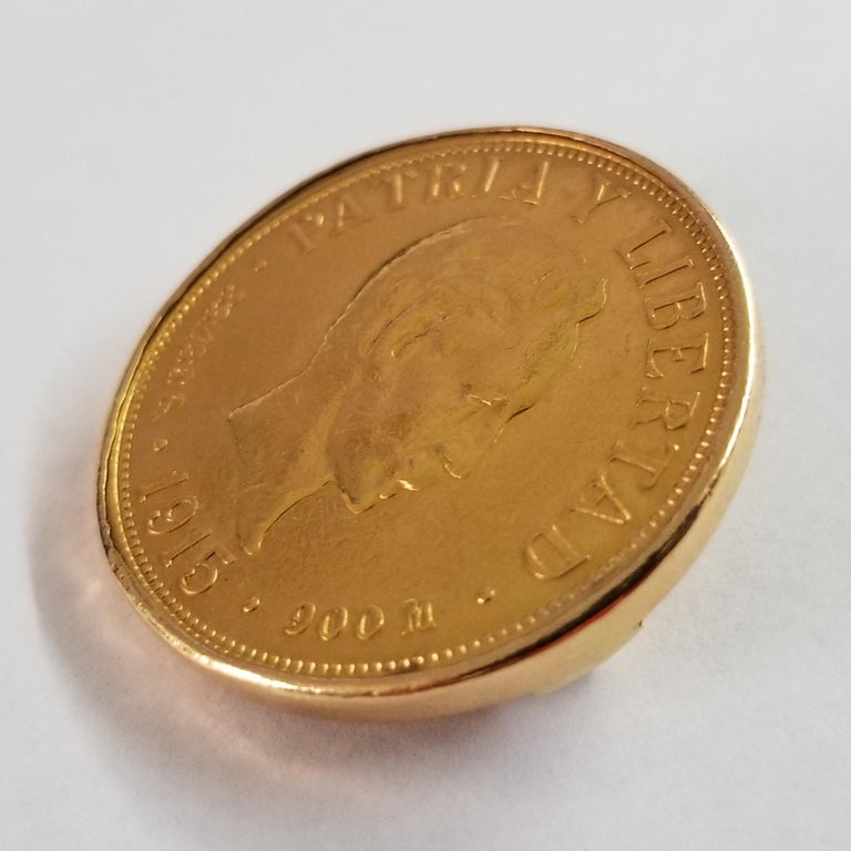 Cuban 20 Veinte Pesos Brooch at 1stDibs